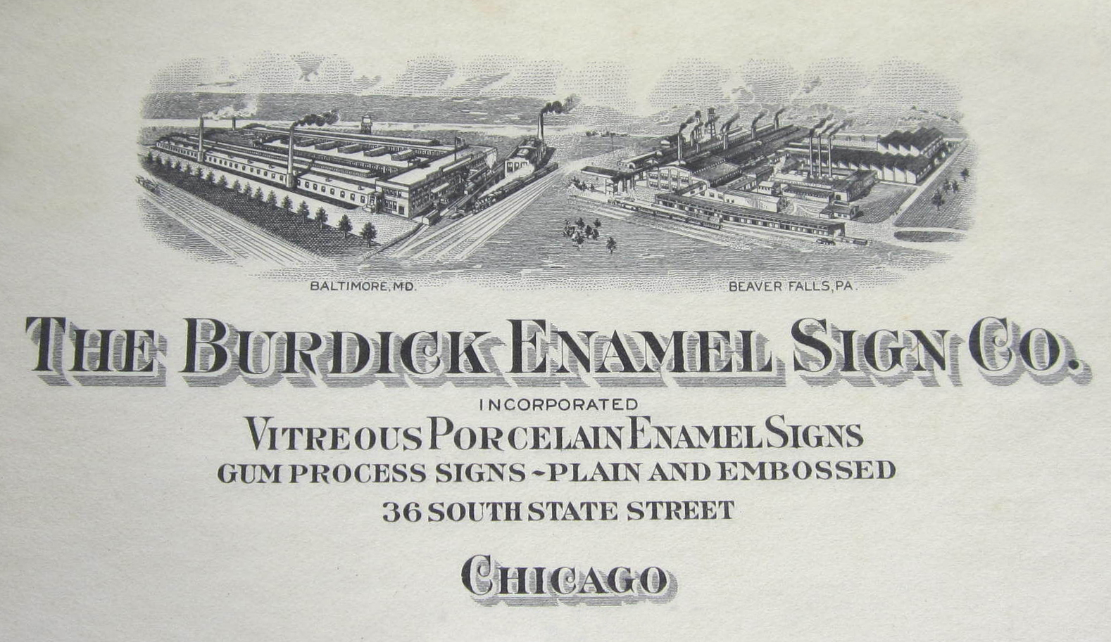 Burdick Enamel Sign Company - Breweriana Aficionado
