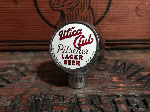 Utica Club Pilsener Lager Beer Ball Tap - Breweriana Aficionado