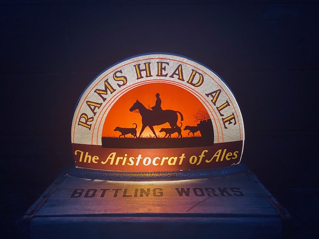 Rams Head Ale Gillco Lighted Sign - Breweriana Aficionado
