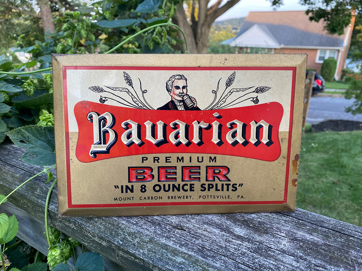 Bavarian Beer Tin Sign - Breweriana Aficionado