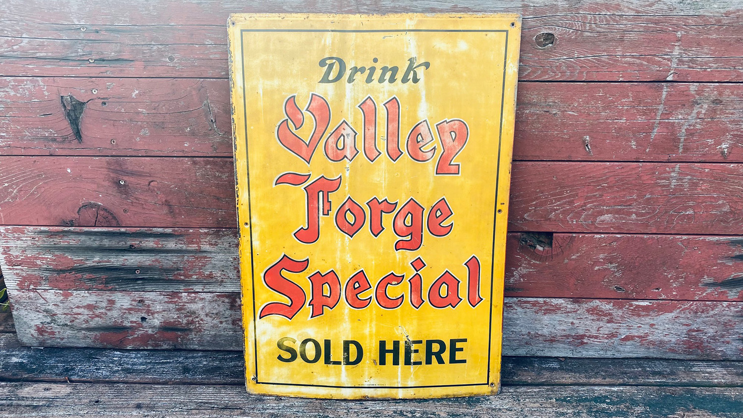 Valley Forge Special Sign - Breweriana Aficionado