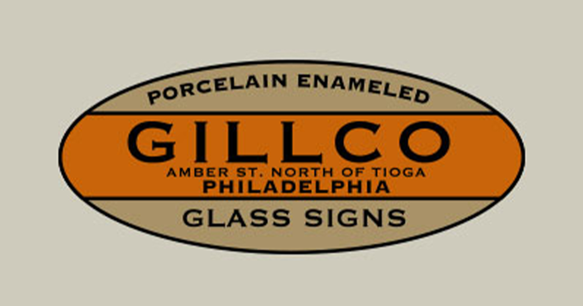 Gillco Glass Sign Company - Breweriana Aficionado