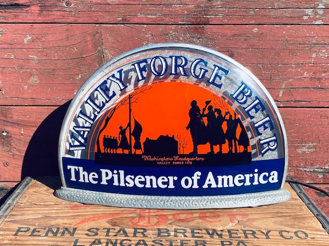 Valley Forge Beer Cab Light - Breweriana Aficionado