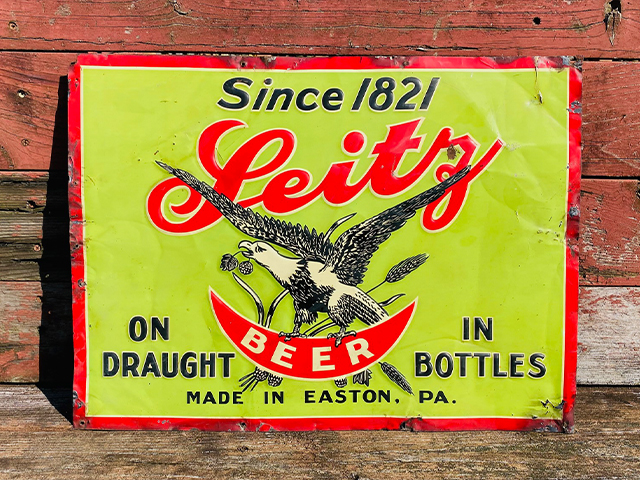 Seitz Beer Metal Sign - Breweriana Aficionado