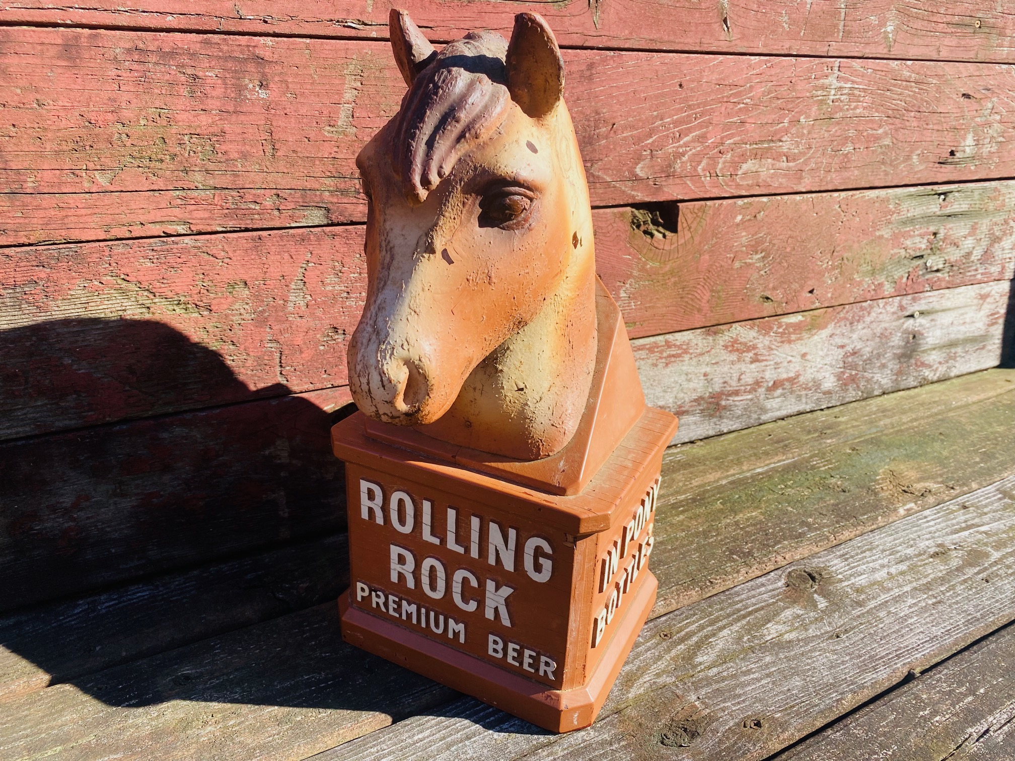 Rolling Rock Horse Statue - Breweriana Aficionado