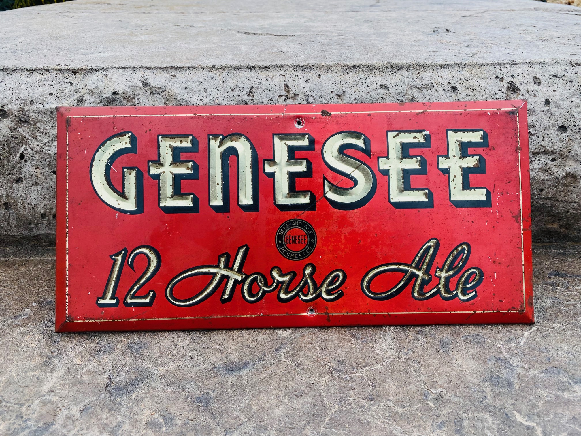 Genesee Twelve Horse Ale Sign - Breweriana Aficionado