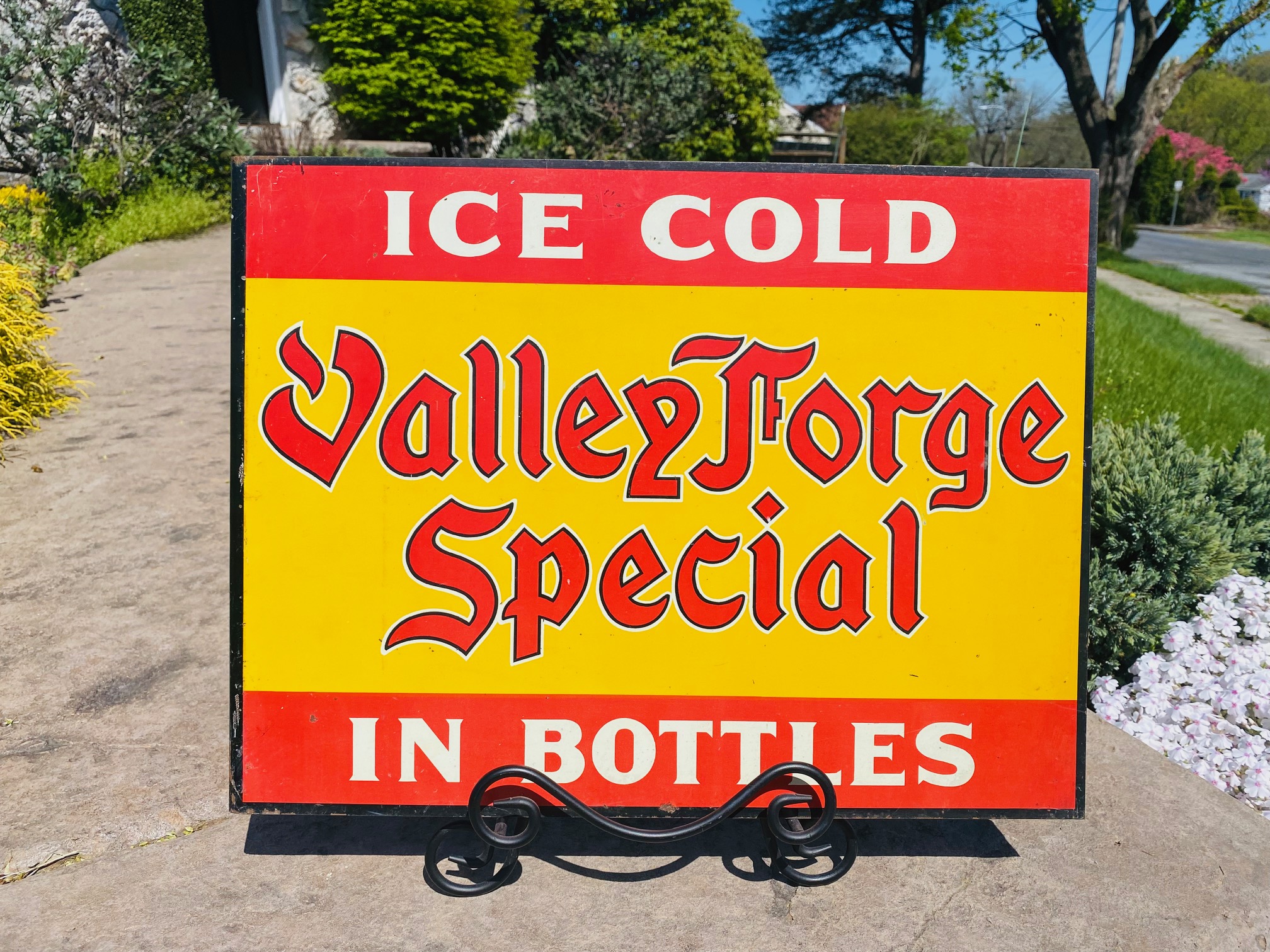 Valley Forge Special Flange Sign - Breweriana Aficionado