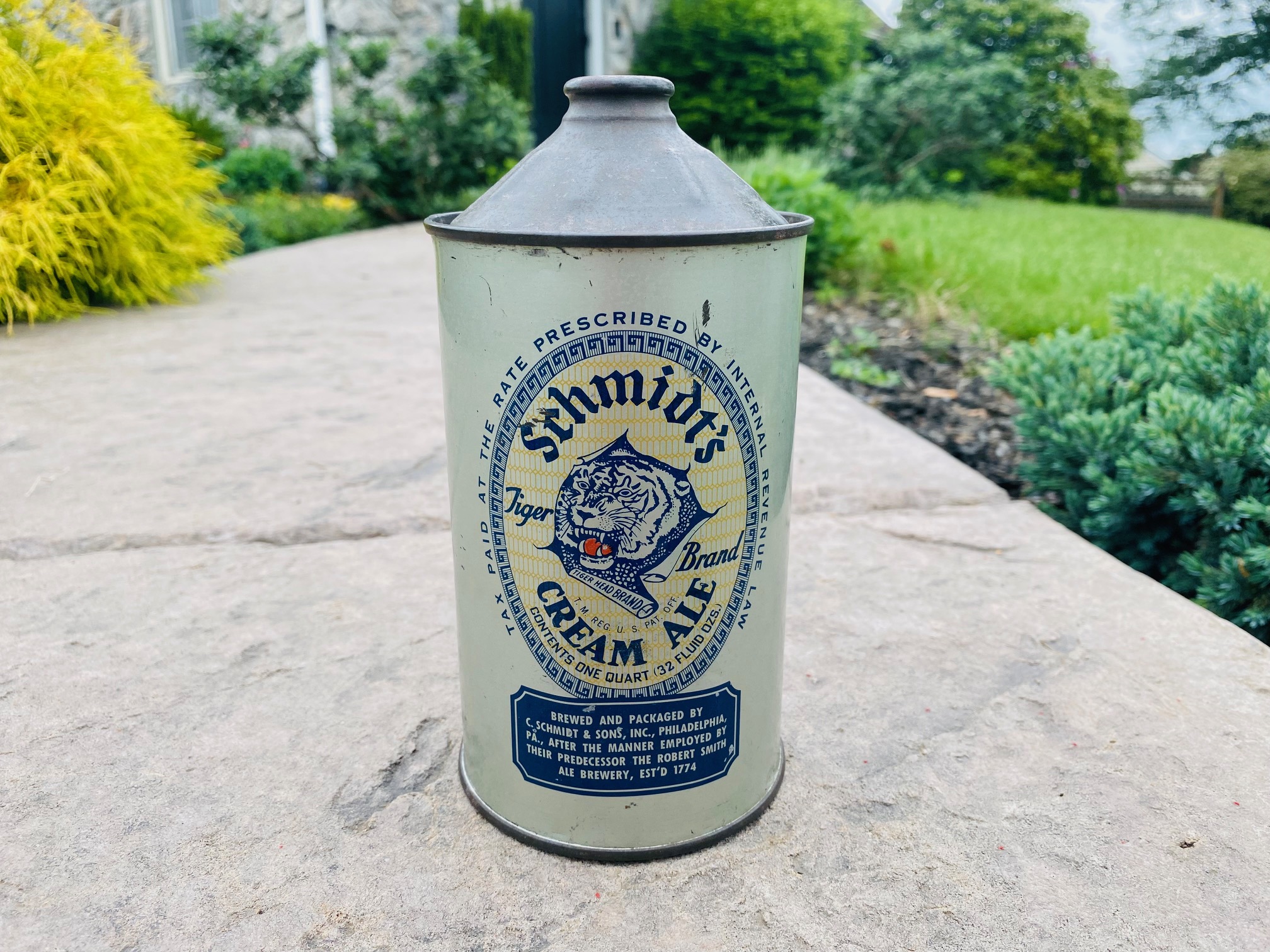 Schmidts Cream Ale Quart Can - Breweriana Aficionado