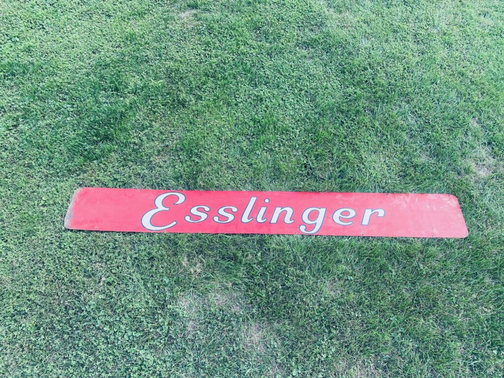 Esslinger Beer Delivery Truck Panel - Breweriana Aficionado