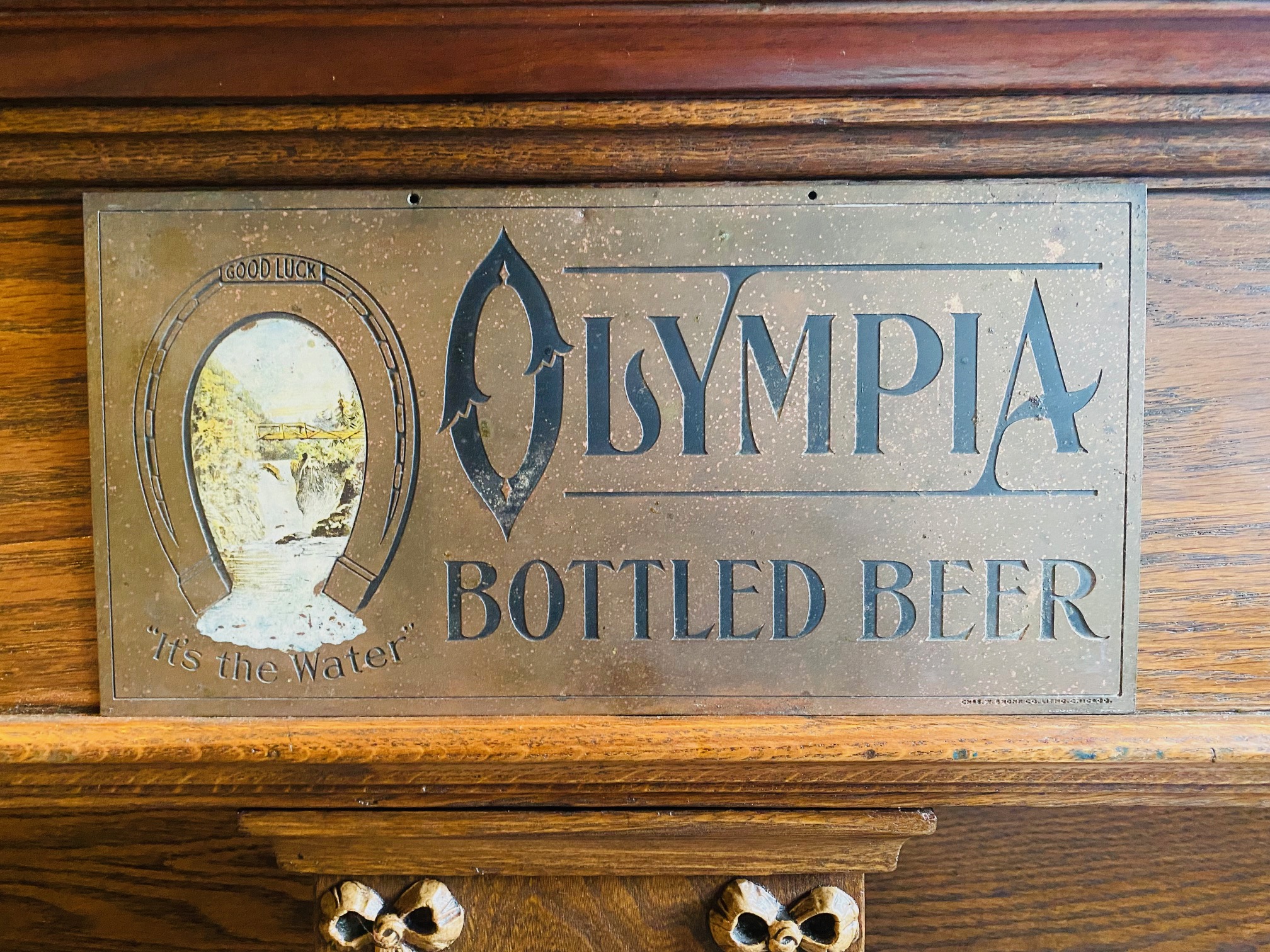 Olympia Bottled Beer Sign - Breweriana Aficionado