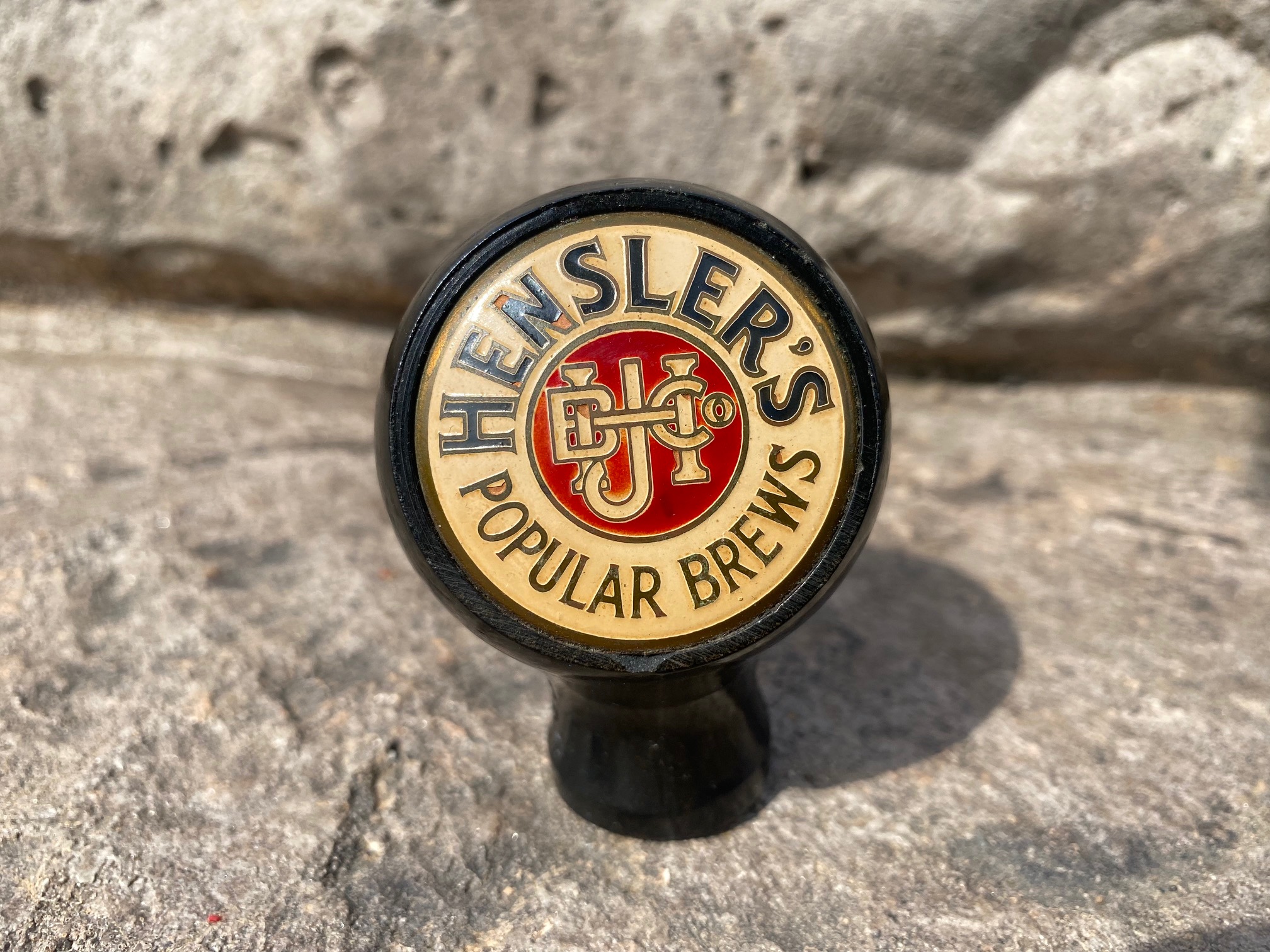 Hensler's Ball Tap Knob - Breweriana Aficionado