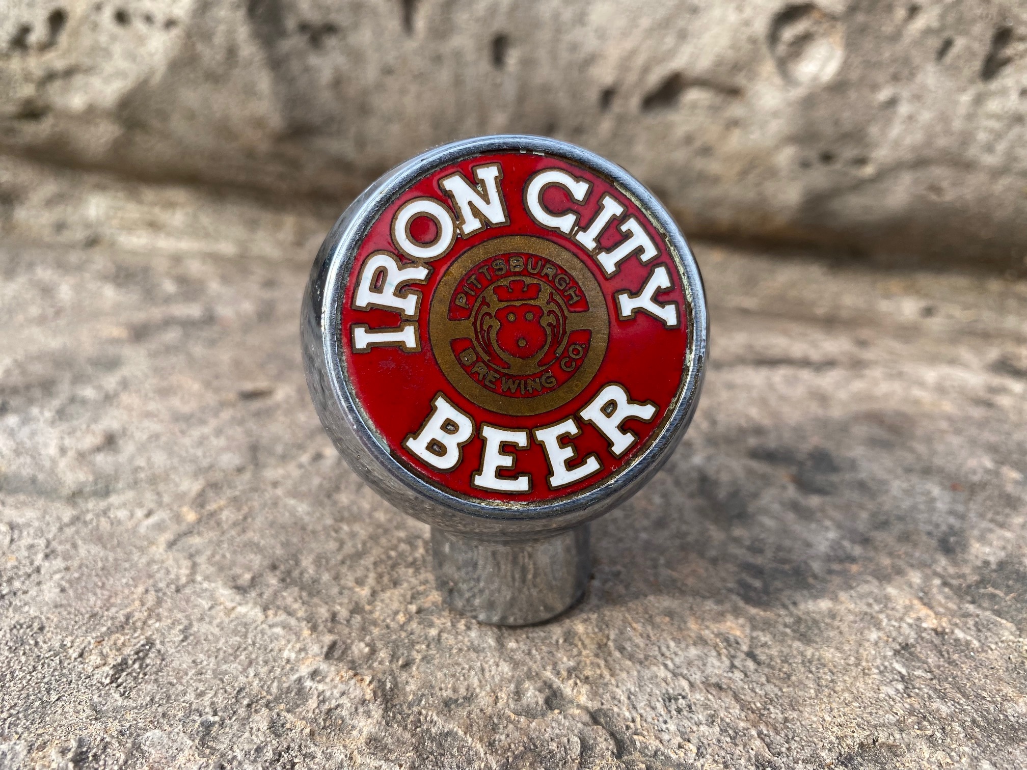 Iron City Beer Ball Tap Knob - Breweriana Aficionado