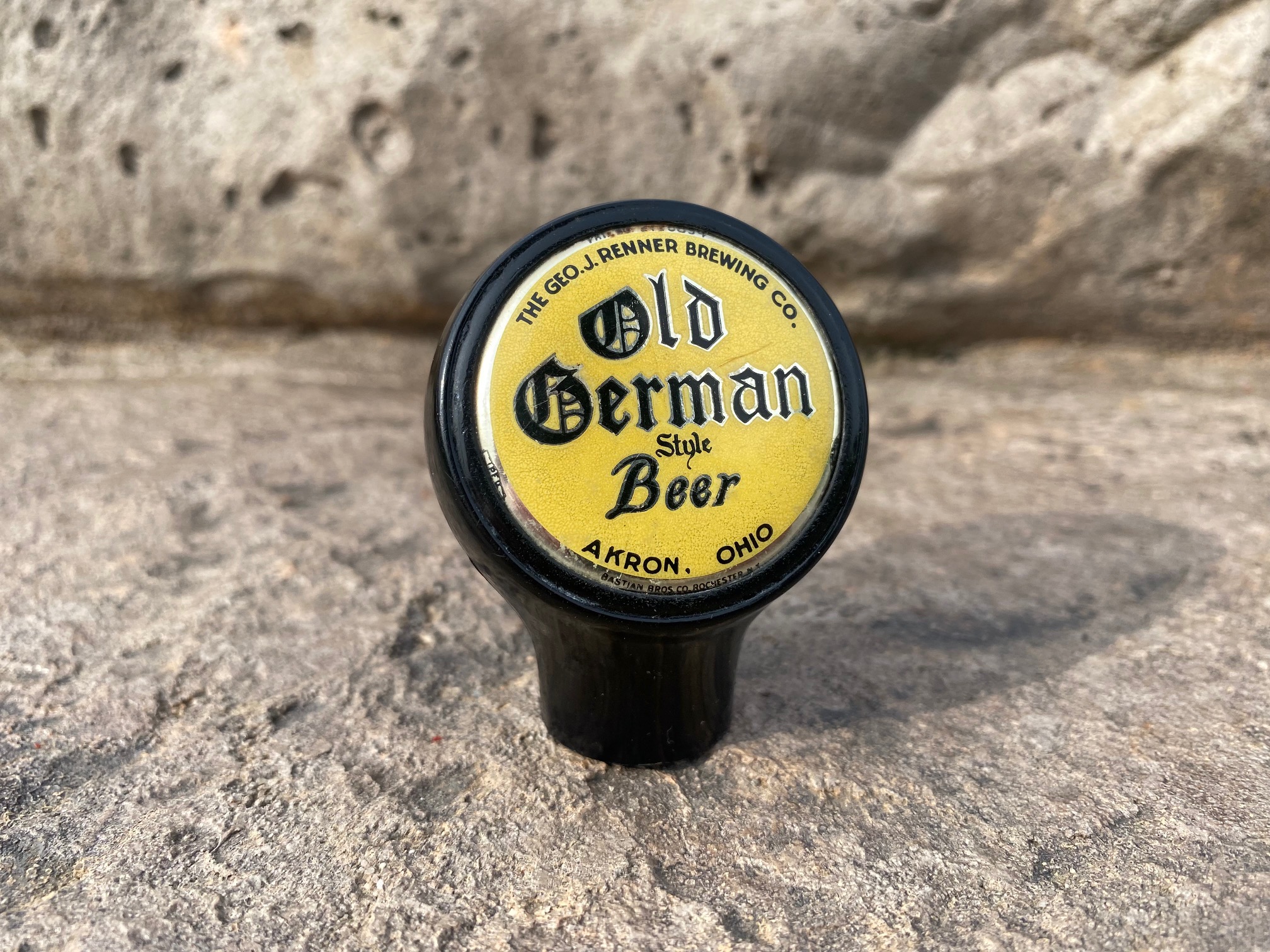 Old German Beer Tap Knob - Breweriana Aficionado
