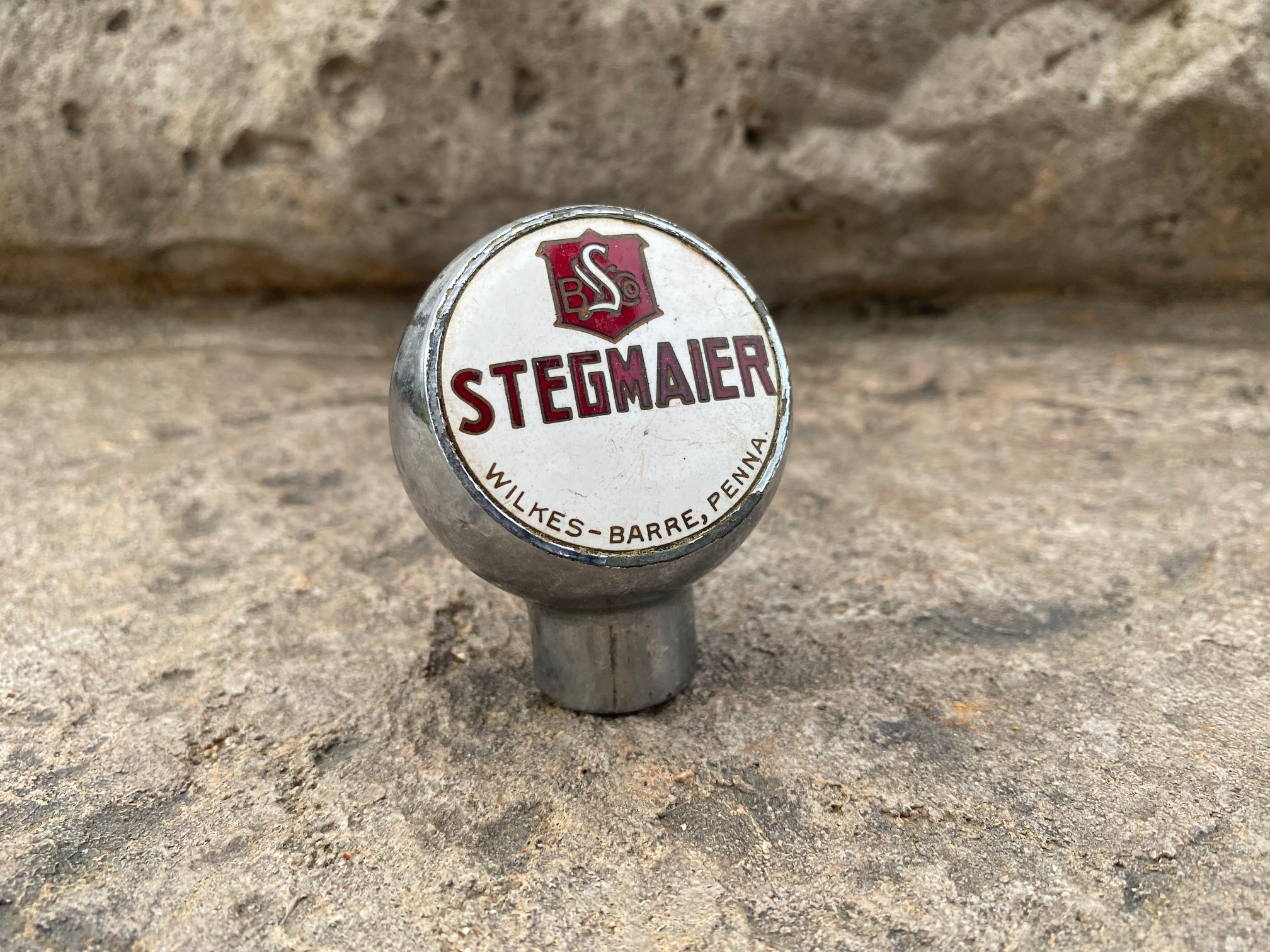 Stegmaier Ball Tap Knob - Breweriana Aficionado