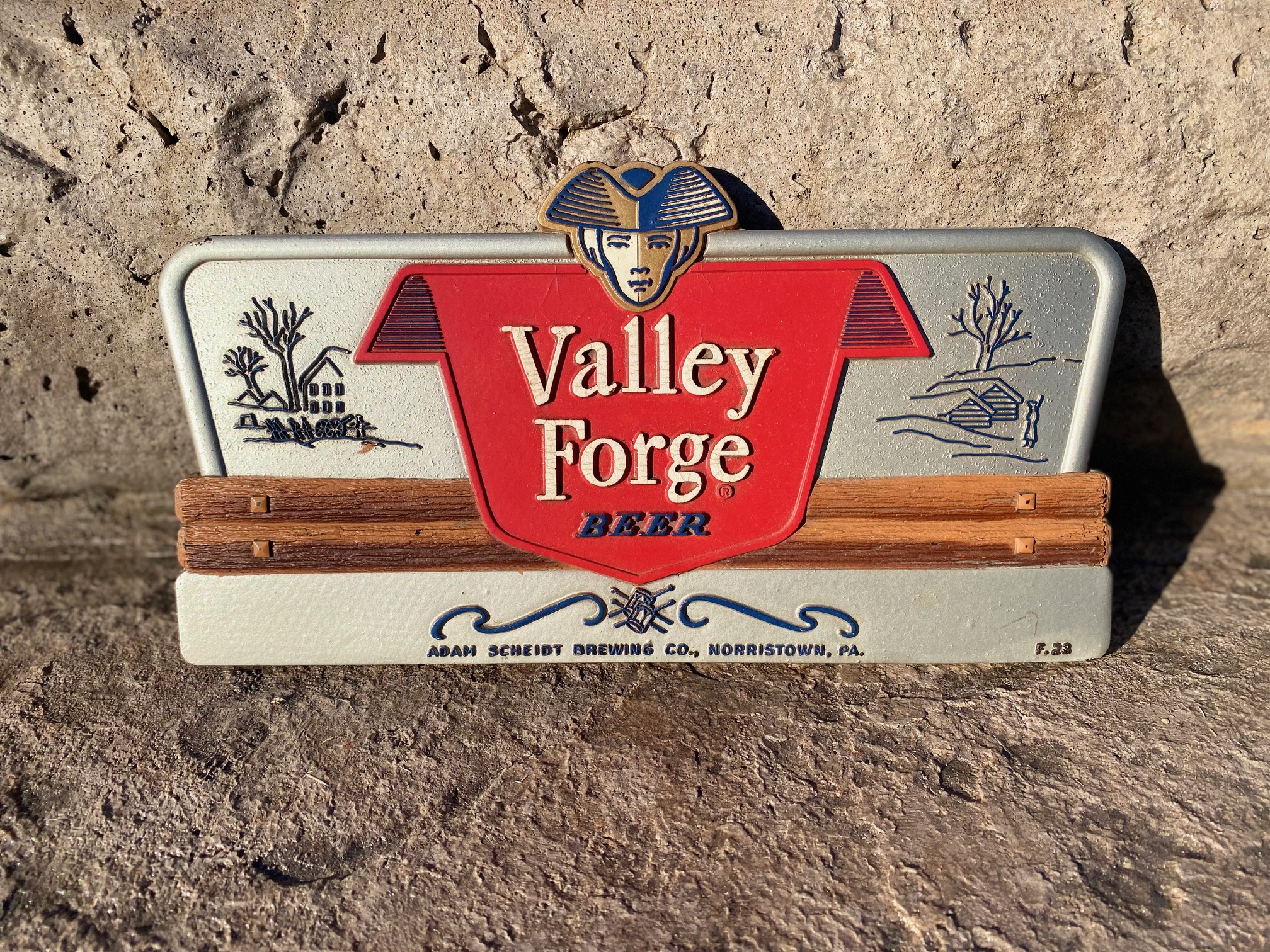 Valley Forge Composite Sign - Breweriana Aficionado