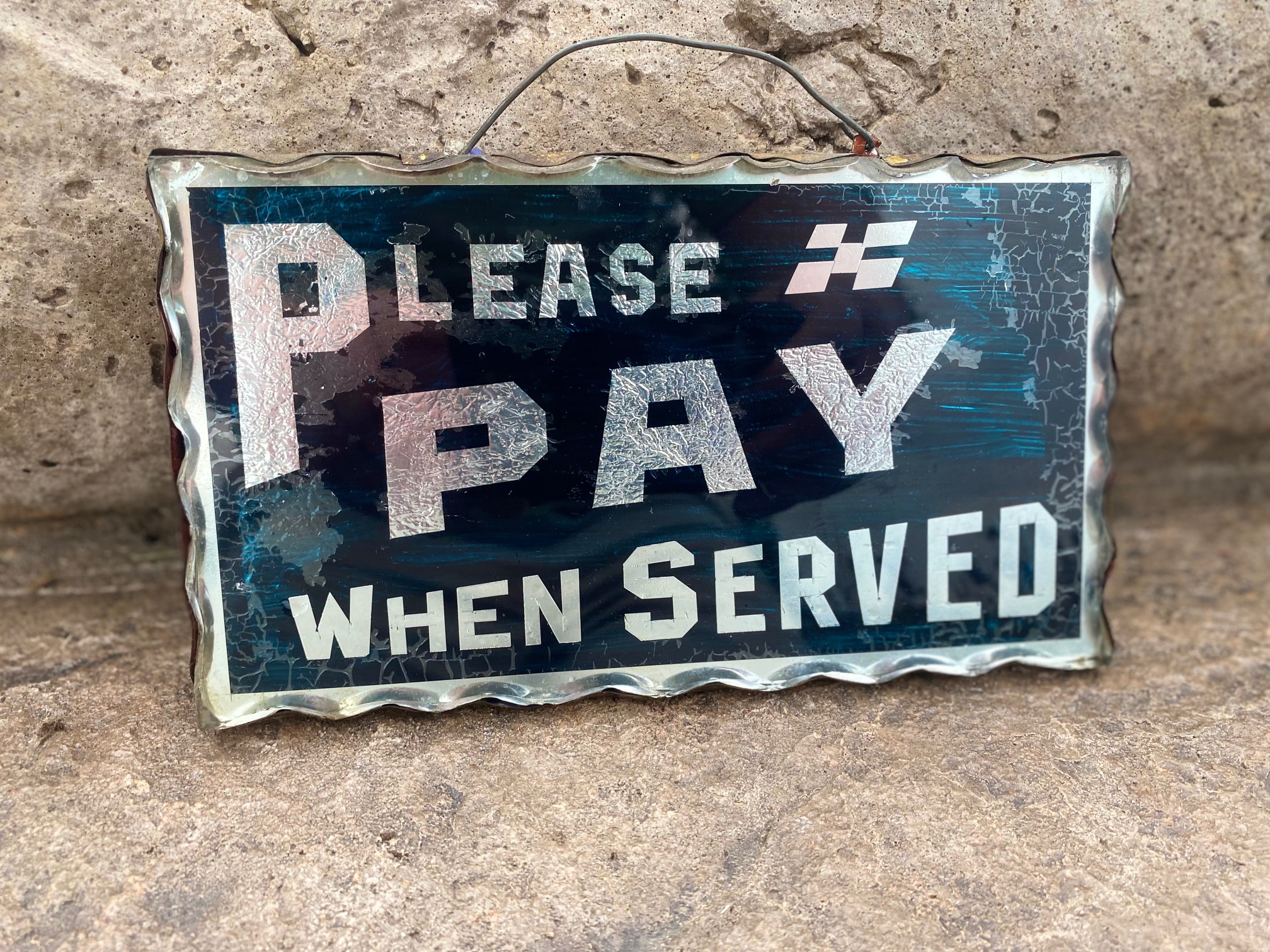Please Pay When Served Sign - Breweriana Aficionado